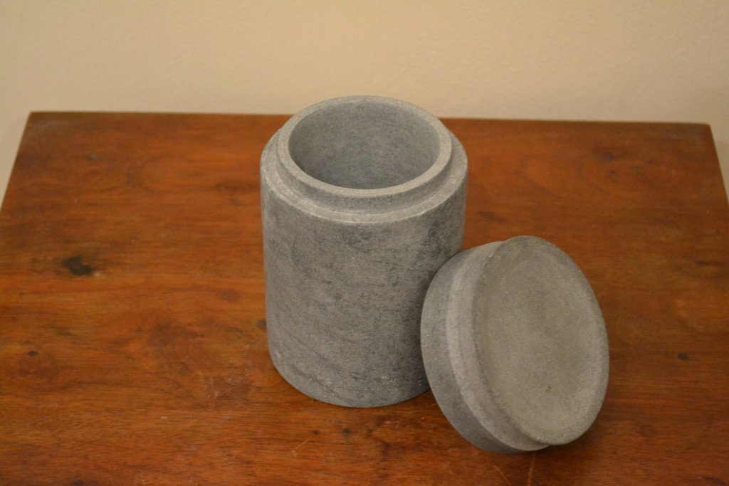 Soapstone Canister with Lid - Industrial Stone Works